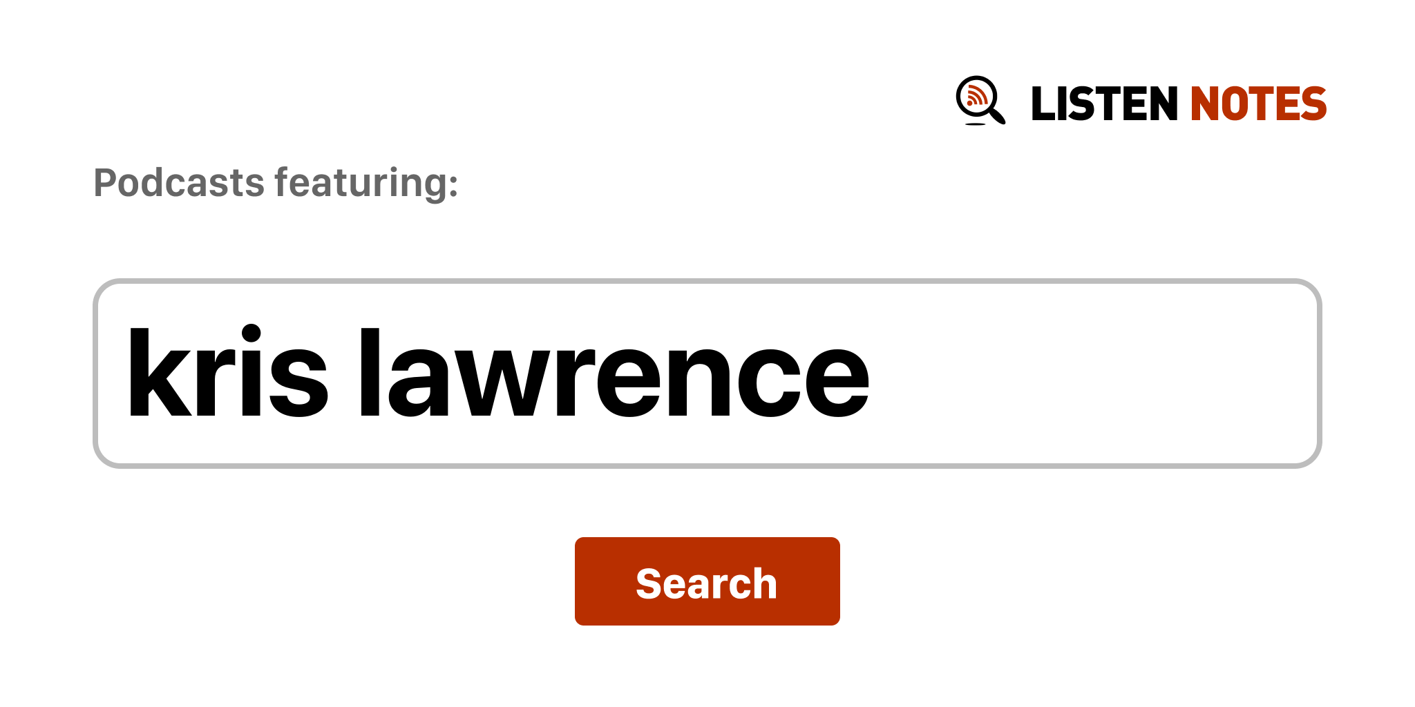 Kris Lawrence - Топ подкаст епизоди
